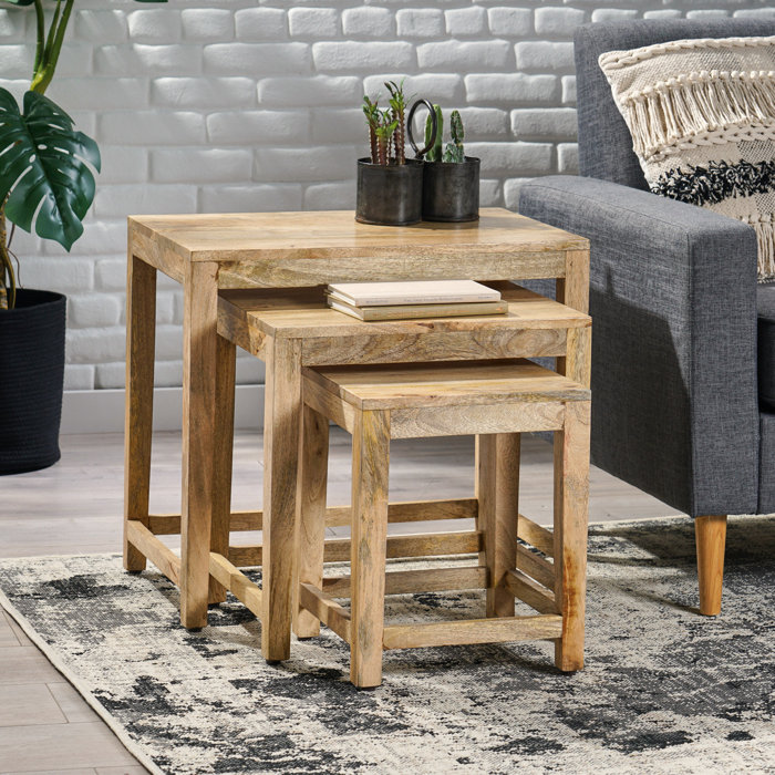 Millwood Pines Solid Wood Nesting Tables & Reviews | Wayfair